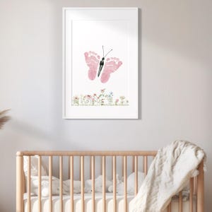 Butterfly Footprint Craft | Summer Craft | Baby & Kids' Footprint ...