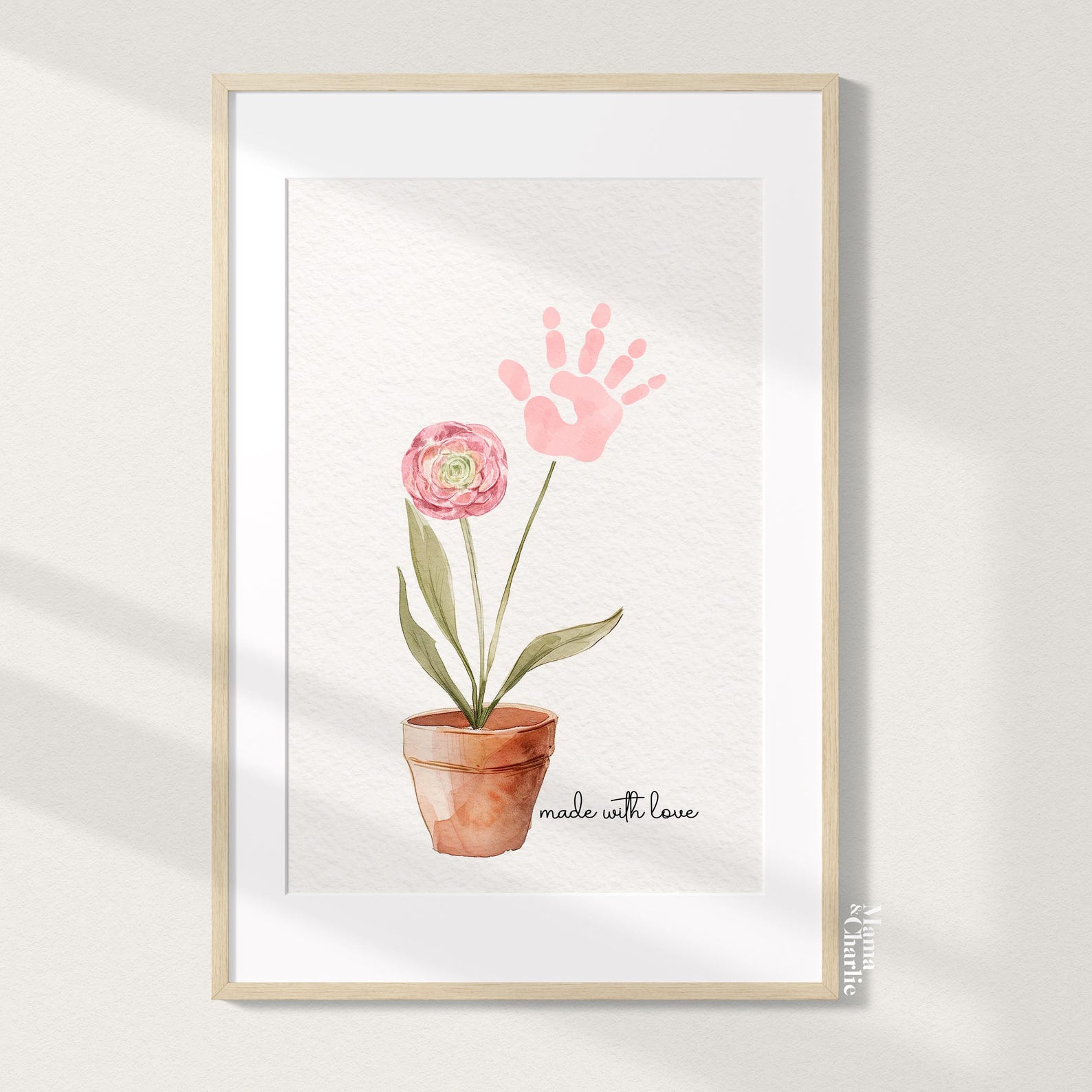 Flower Handprint Craft | Baby & Kids' Handprint Keepsake | Printable ...