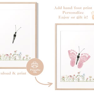 Butterfly Footprint Craft | Summer Craft | Baby & Kids' Footprint ...