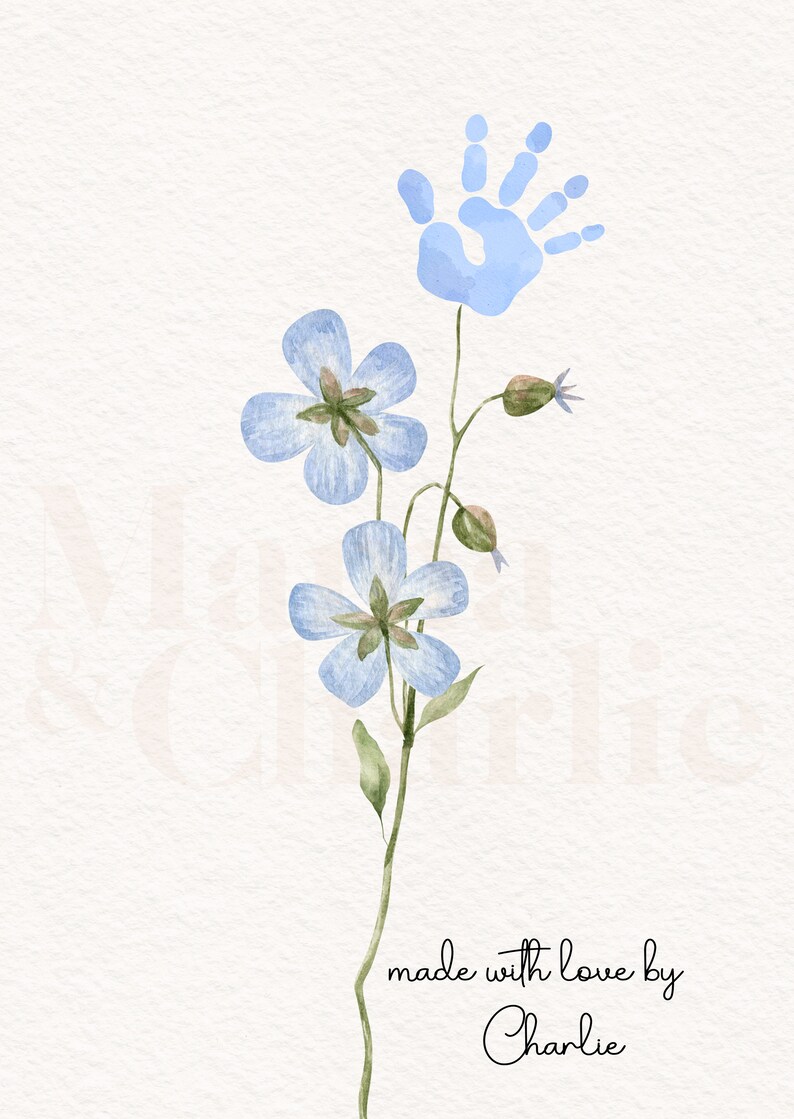 Flower Handprint Craft Spring Summer Craft Baby & Kids' Handprint ...