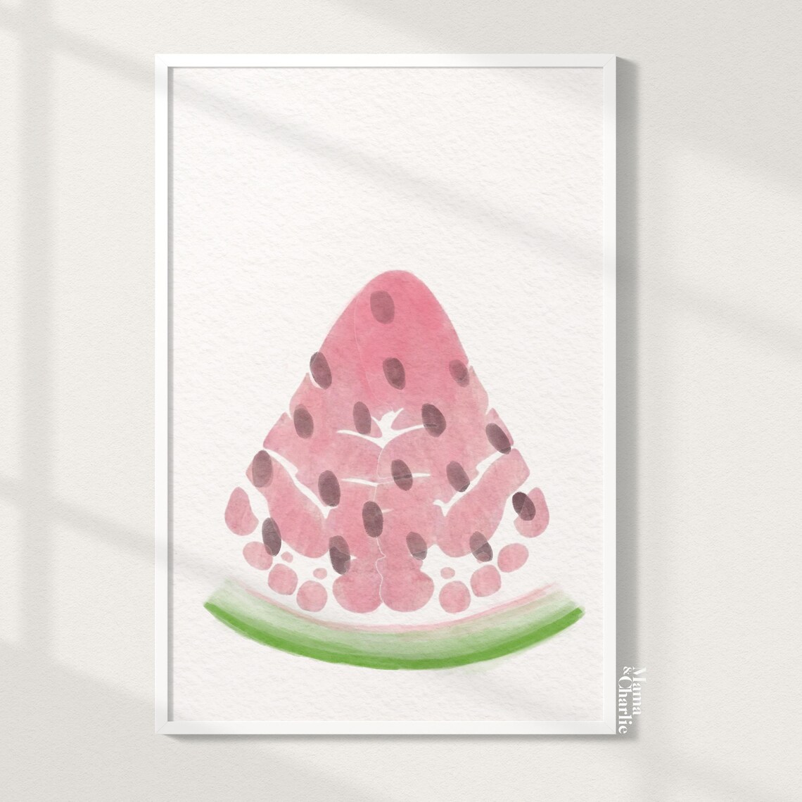 Watermelon Footprint Craft | One in a Melon | Baby & Kids' Handprint ...