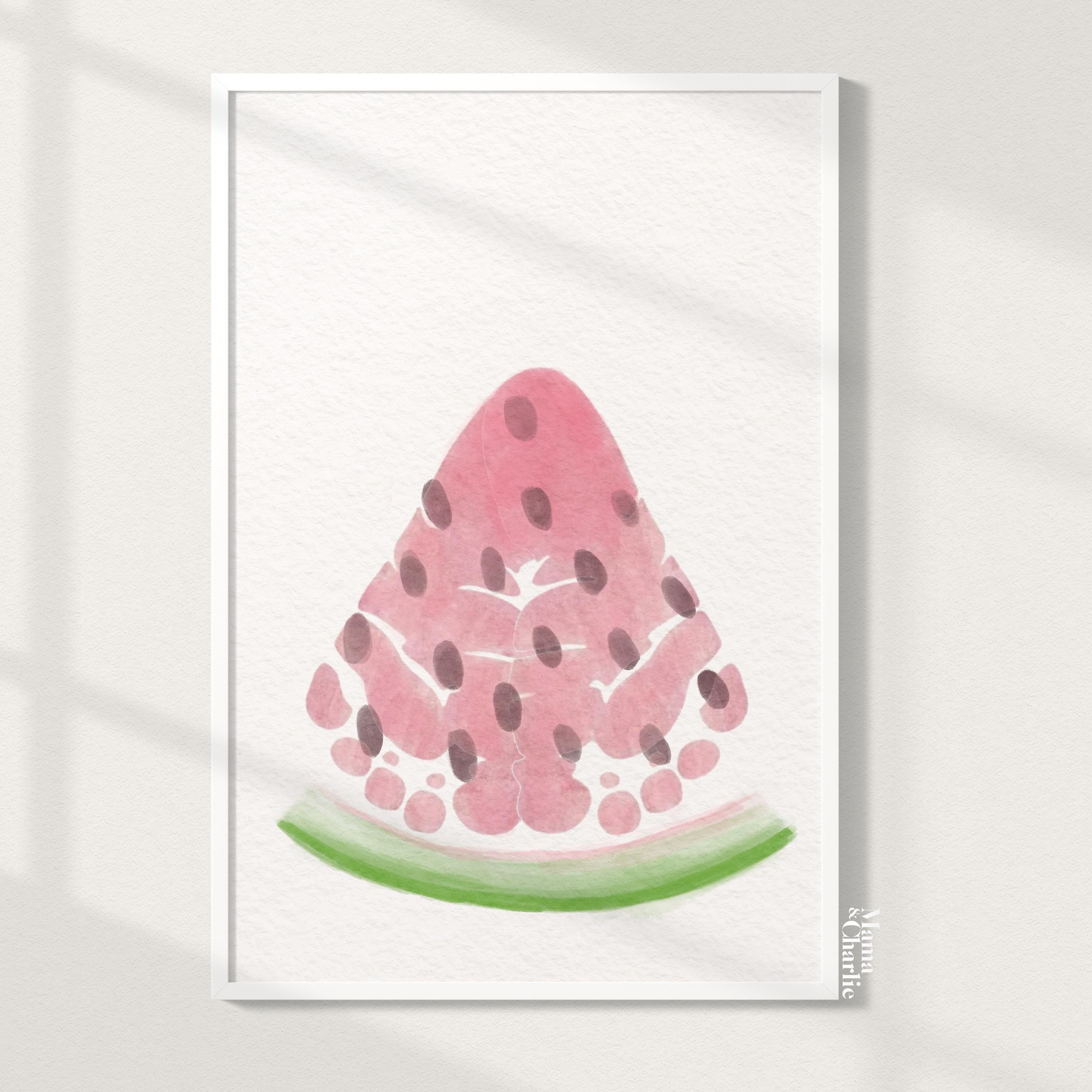 Watermelon Footprint Craft | One in a Melon | Baby & Kids' Handprint ...