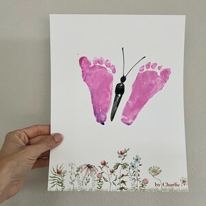Butterfly Footprint Craft | Summer Craft | Baby & Kids' Footprint ...