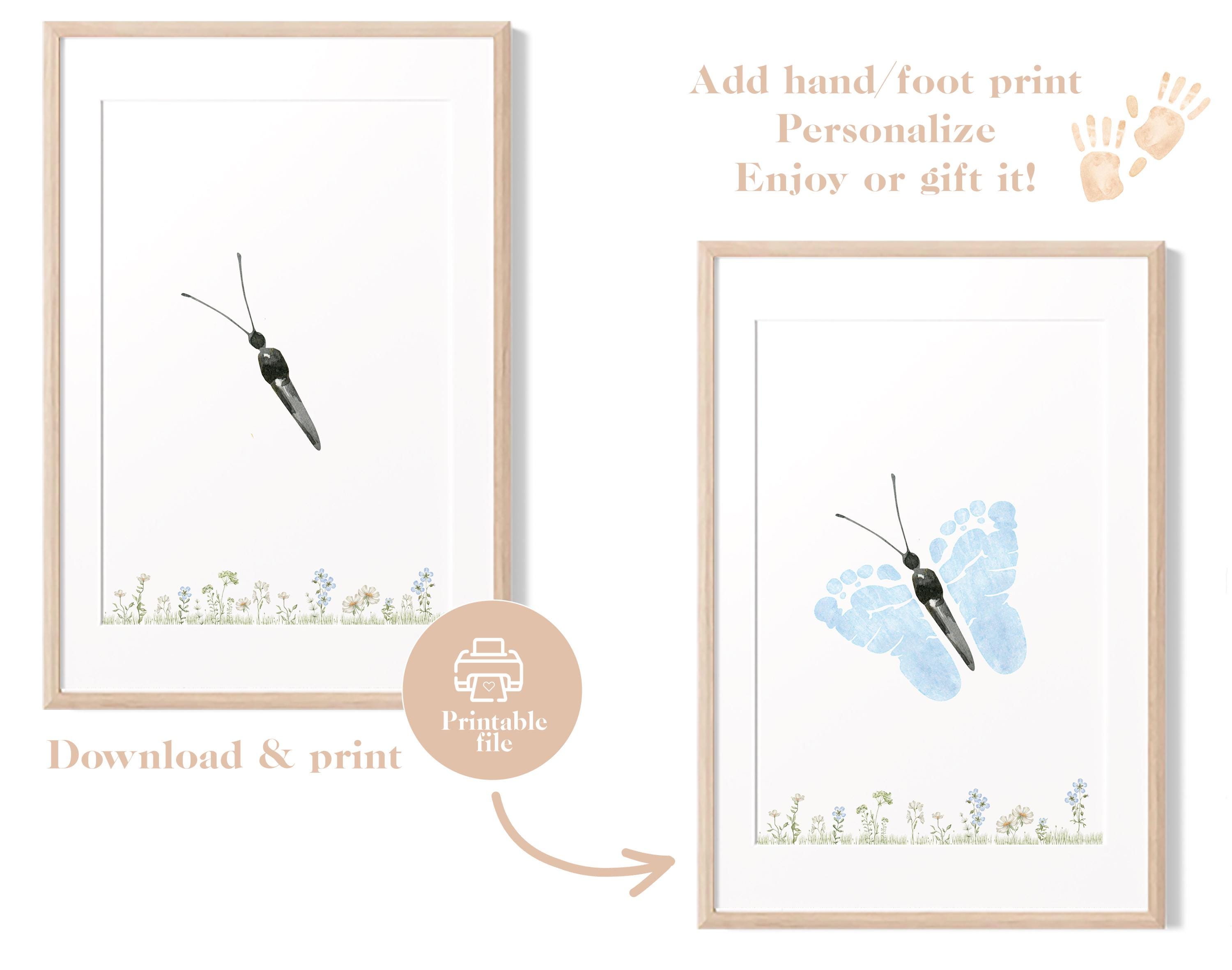 Butterfly Footprint Craft | Summer Craft | Baby & Kids' Footprint ...