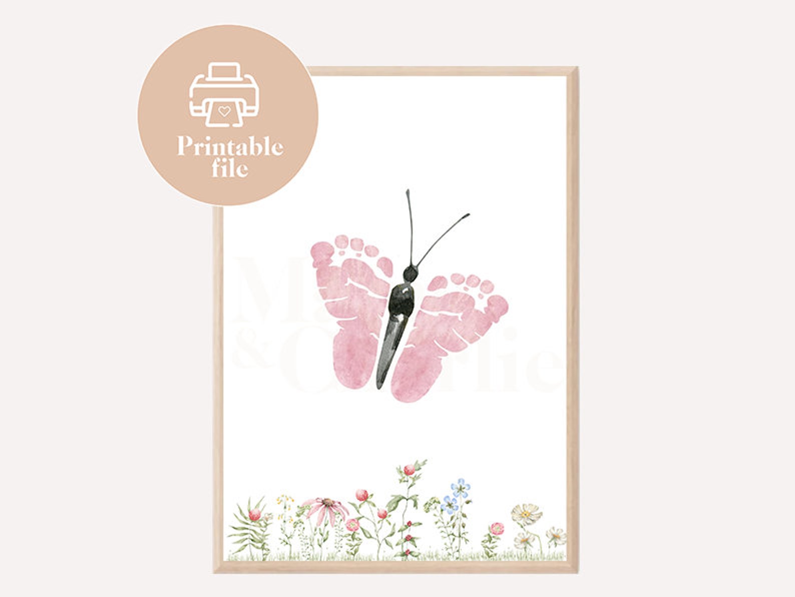 Butterfly Footprint Craft Summer Craft Baby & Kids' Footprint Keepsake ...