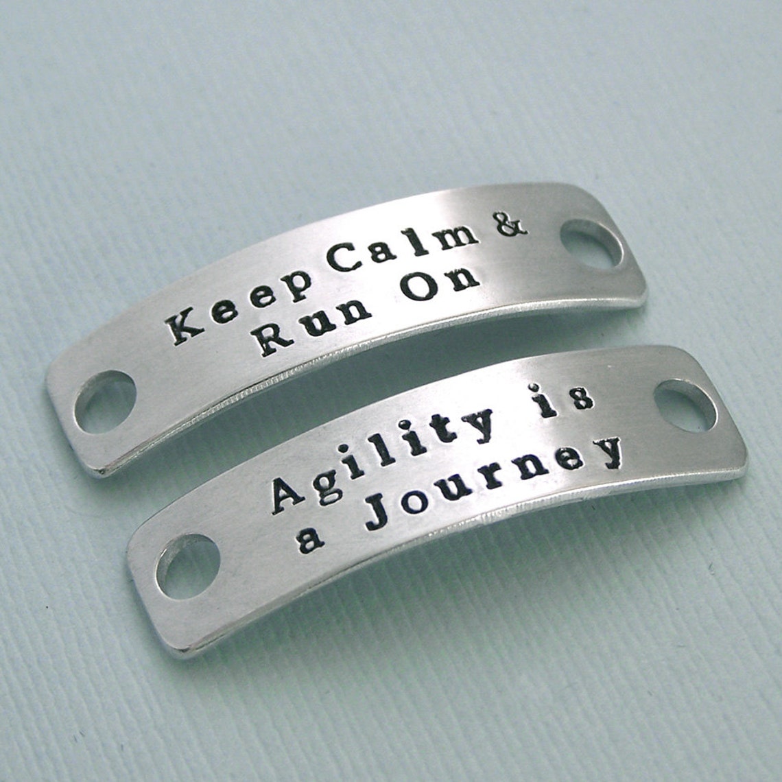 Dog Agility Shoe Tags Hand Stamped Aluminum Shoe Plates | Etsy