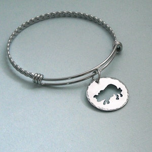 Dog Breed Bangle - Expandable Wire Bangle - Border Collie Adjustable ...