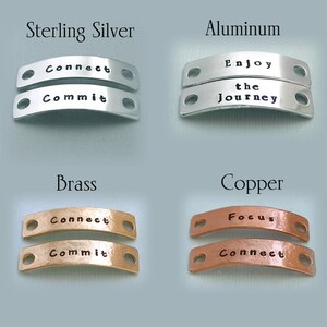 Canine Agility Shoe Tags - Connect - Commit - Hand Stamped Dog Agility ...