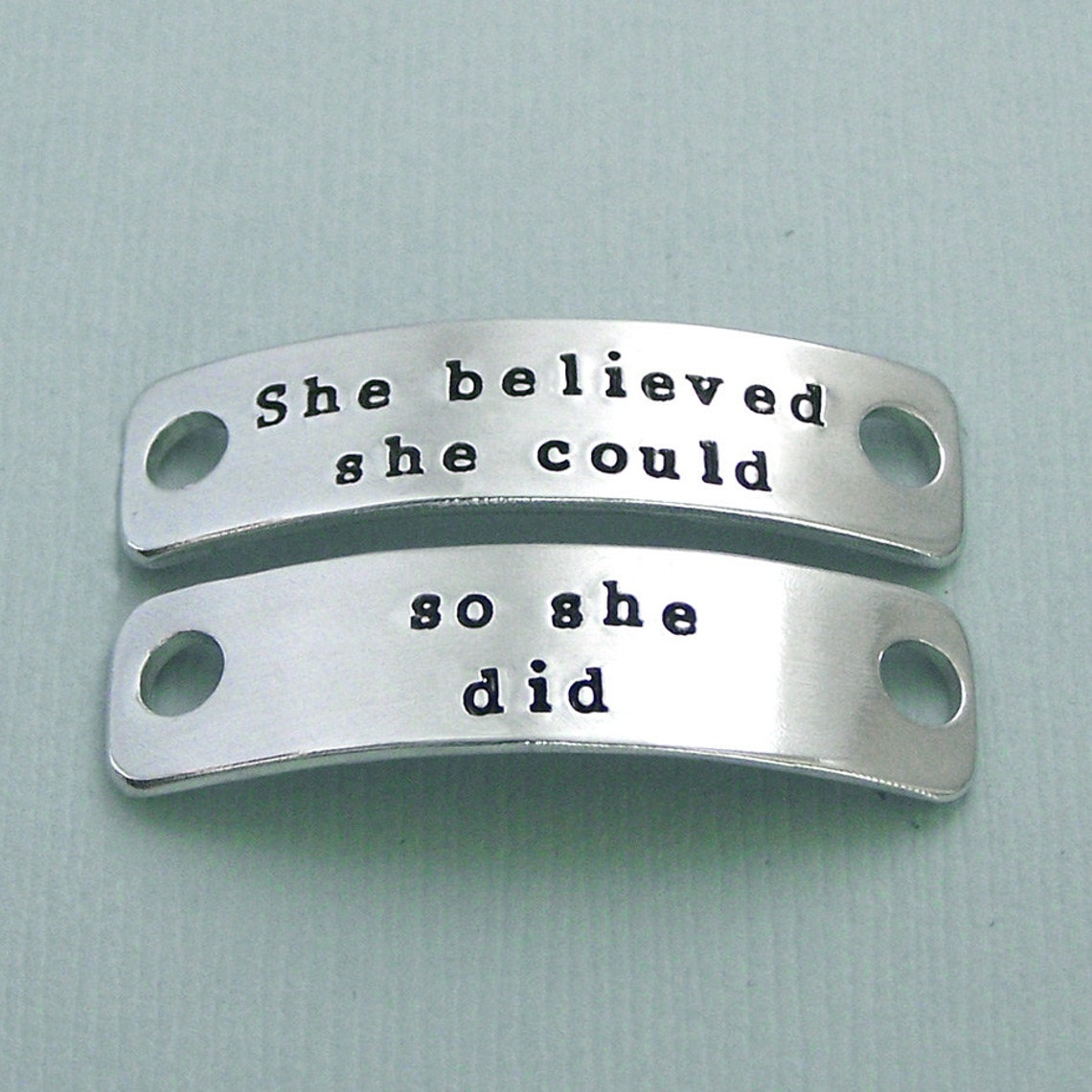 Dog Agility Shoe Tags Hand Stamped Canine Agility She | Etsy