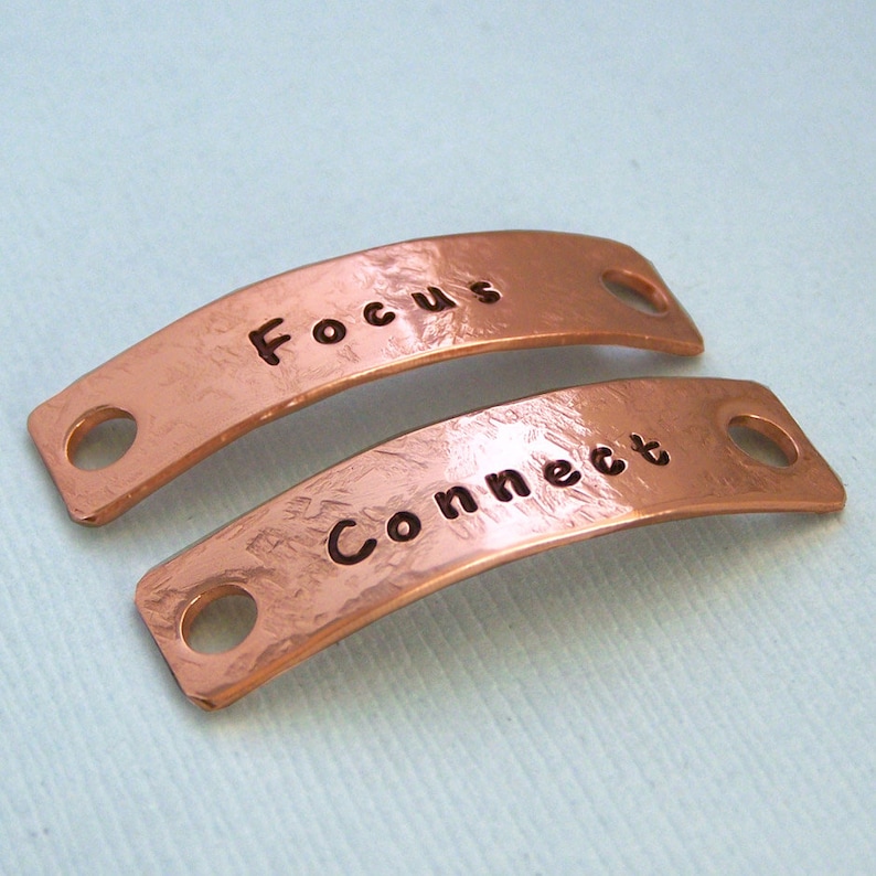 Canine Agility Shoe Tags Focus Connect Hand Stamped | Etsy