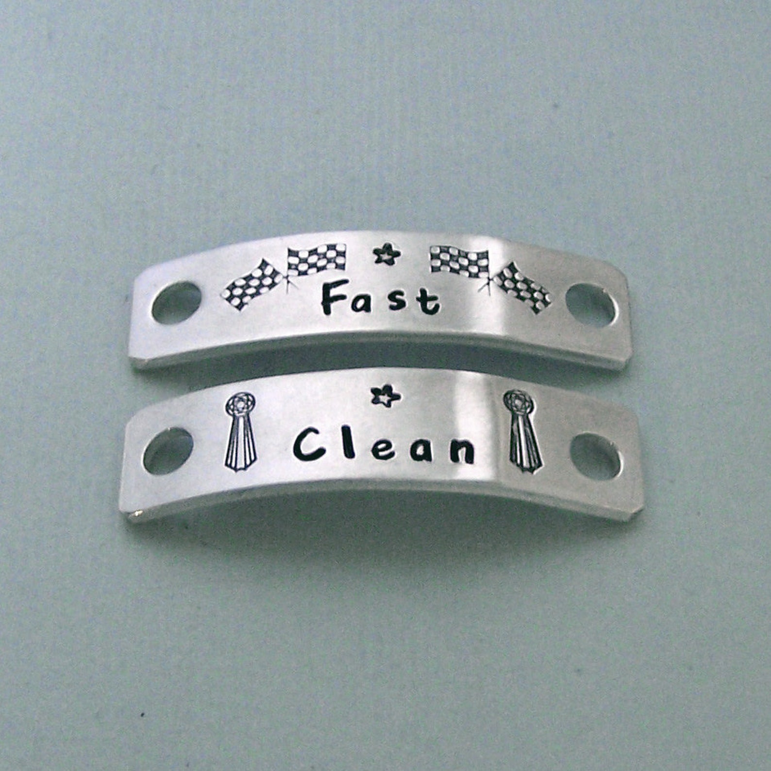 Hand Stamped Dog Agility Shoe Plates Aluminum Shoe Tags - Etsy