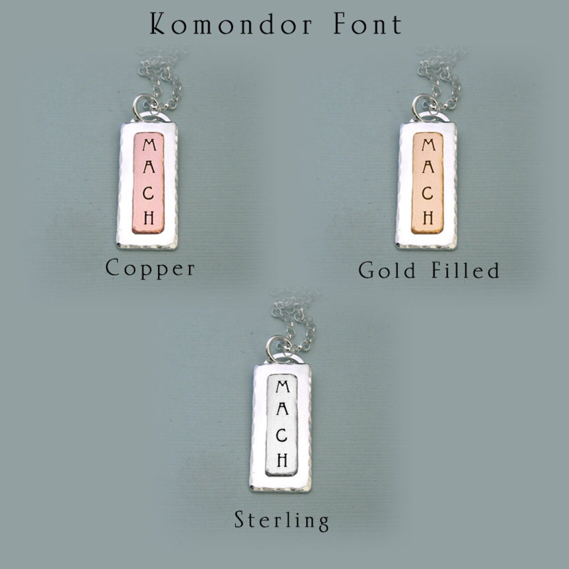 MACH Necklace Mixed Metal Dog Agility Necklace Hand - Etsy