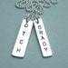 Personalized OTCH Necklace Sterling Silver Hand Stamped - Etsy