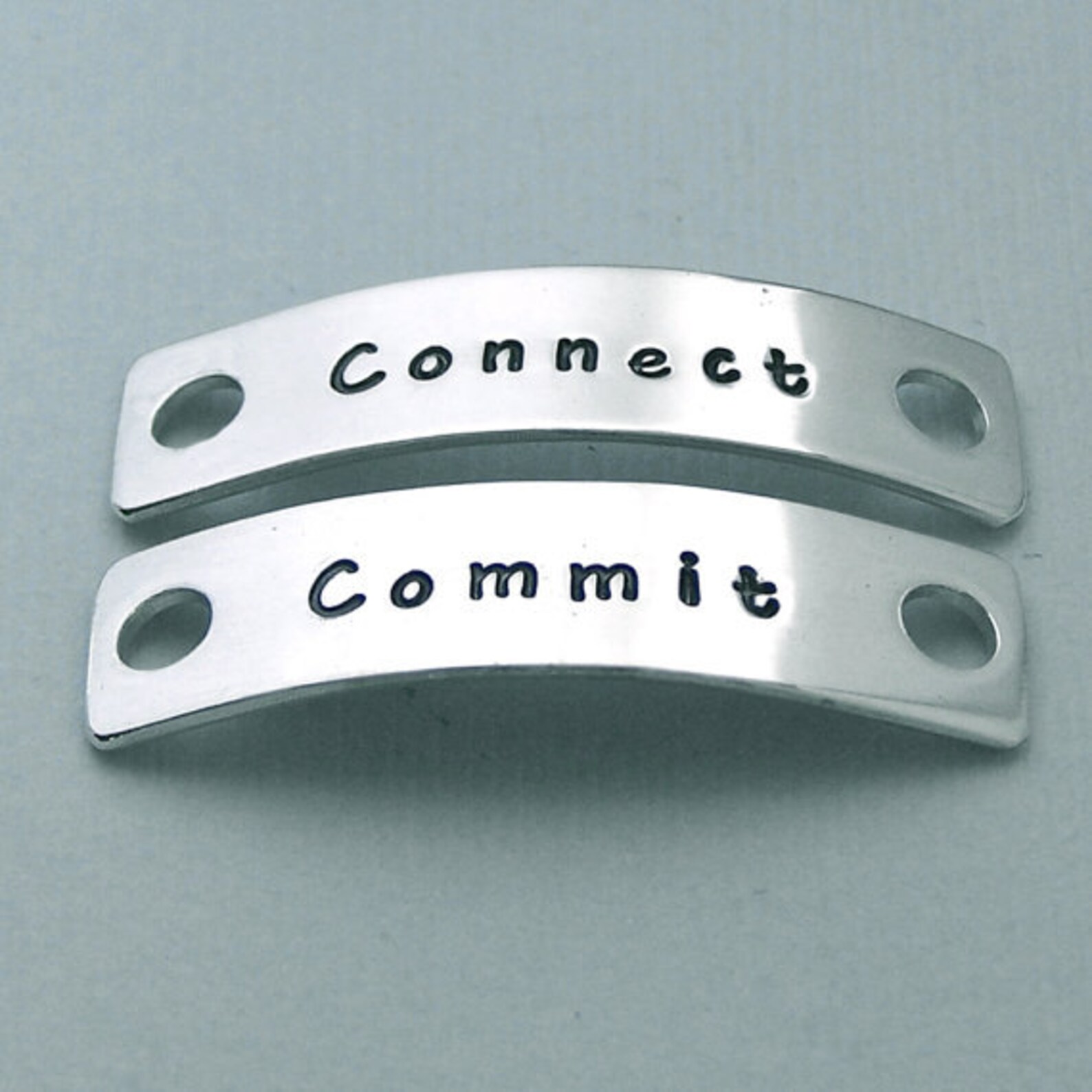 Canine Agility Shoe Tags Connect Commit Hand Stamped Dog - Etsy