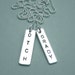 Personalized OTCH Necklace Sterling Silver Hand Stamped Necklace - Etsy