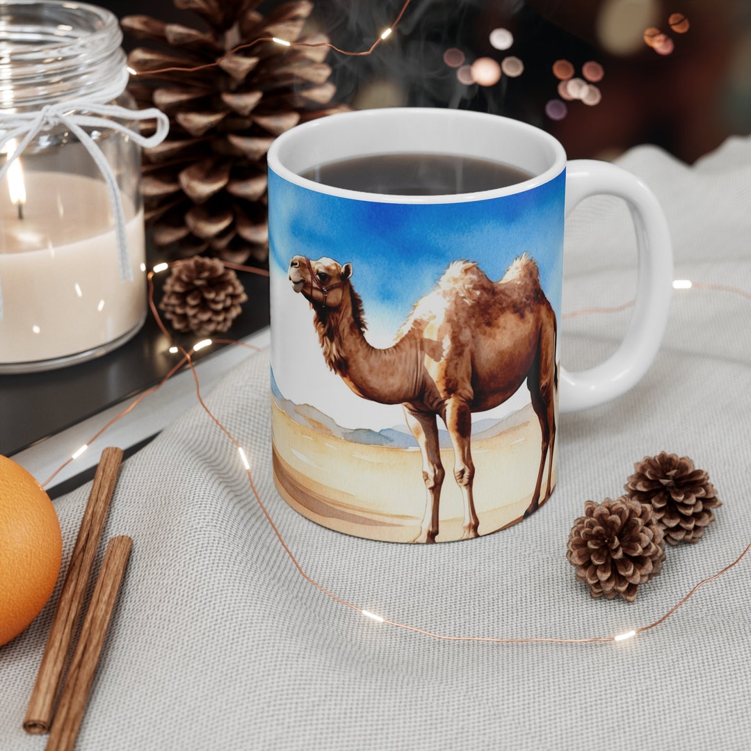 Camel in the Desert Coffee Mug, Camel Mug, Camel Coffee Mug, Desert Mug ...