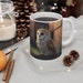 Watercolor Skunk Standing in Front of a Log Coffee Mug, Skunk, Outdoors ...