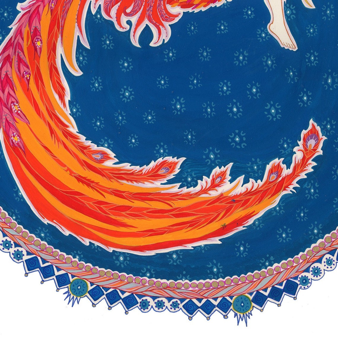 Phoenix. Russian Firebird Fairytale. Illustration. Painting. - Etsy