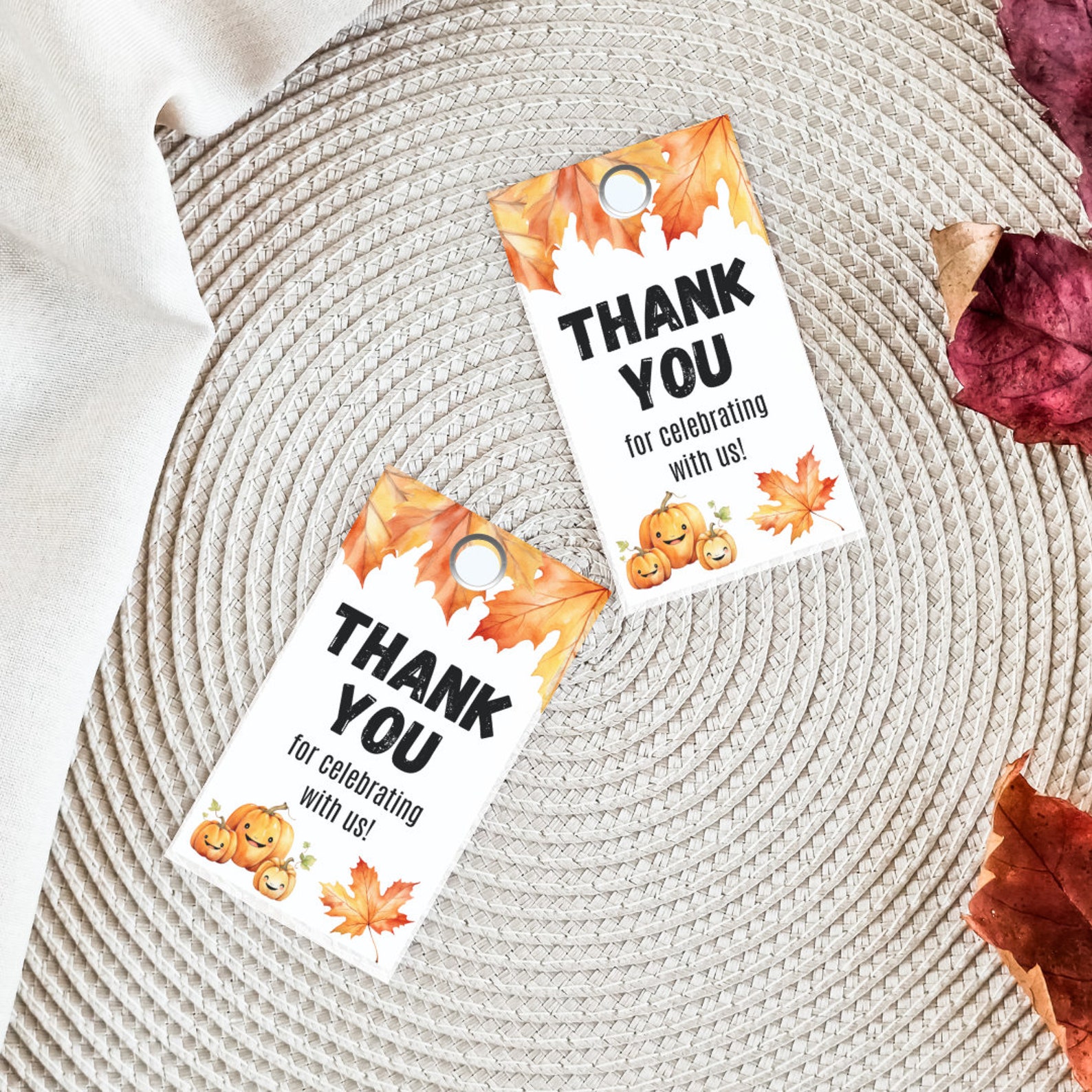 Thank You / Party Favor Tag, Label for Kids, Teens Birthday Party ...