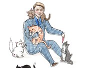 TV Hannibal With Cats 5x7 Hannibal Lecter Print - Etsy