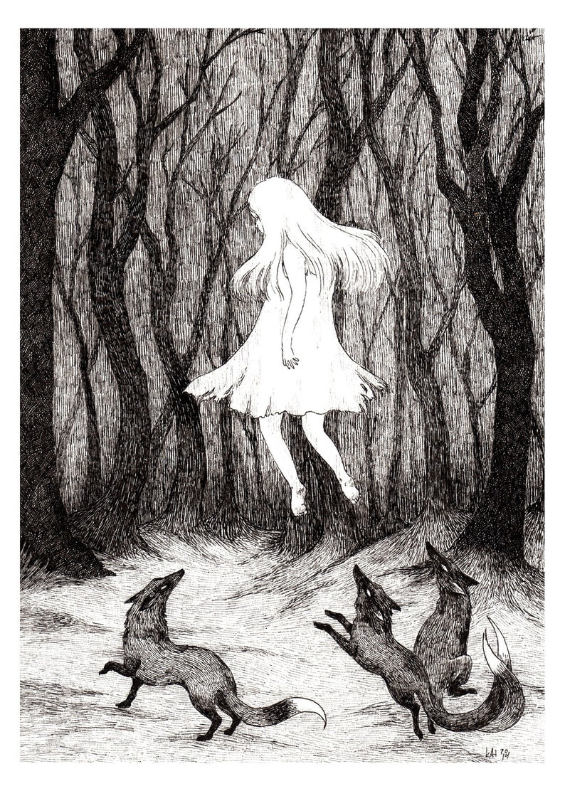 Ghost Stories Told by Foxes - 5x7" Print - Etsy
