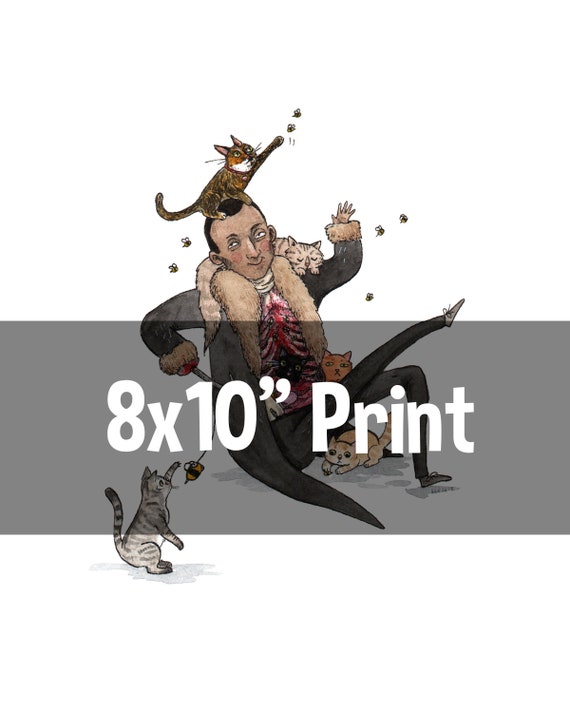 Kittyman 8x10 Candyman With Cats Horror Print | Etsy