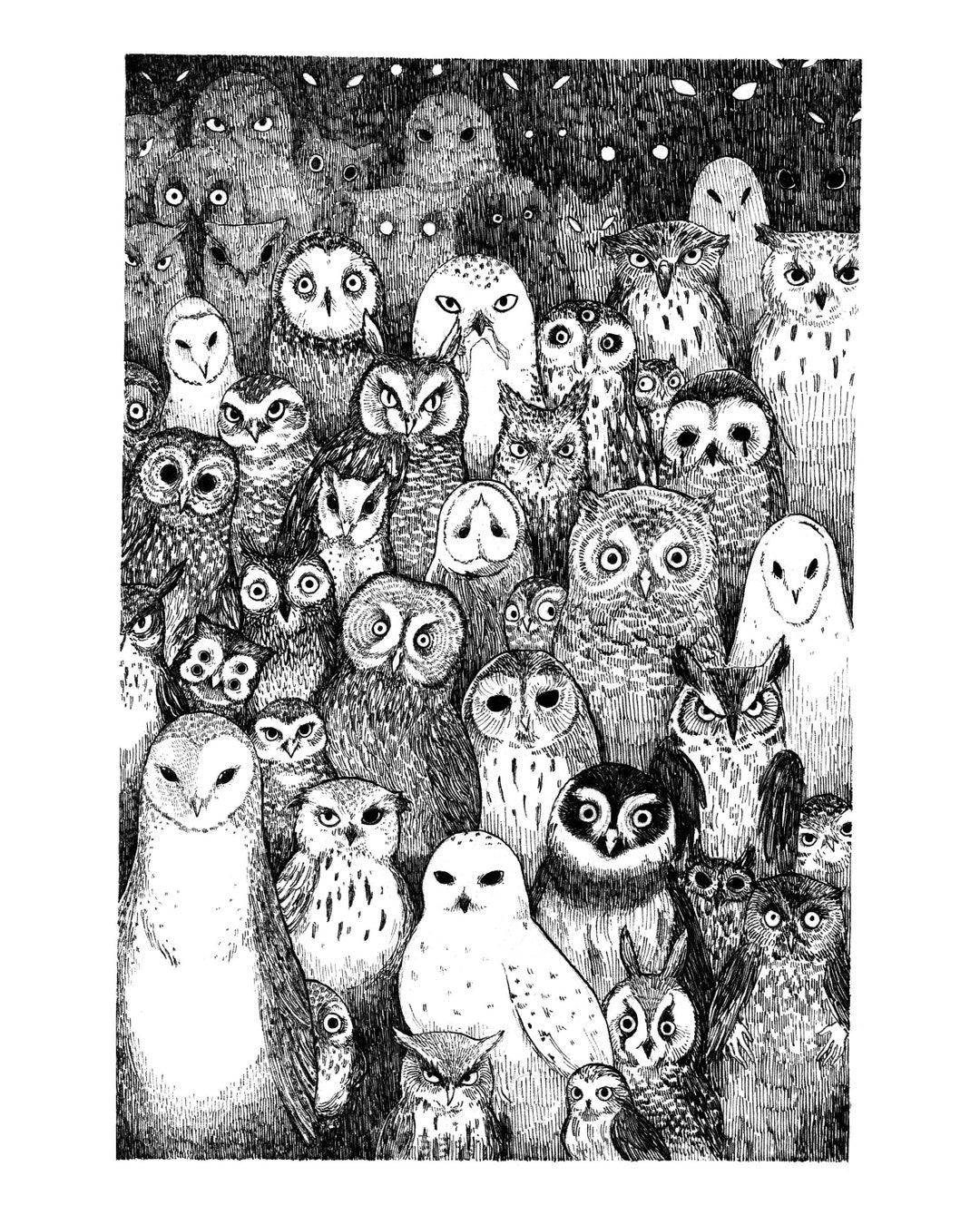 The Owls Are Not What They Seem - 8x10" Twin Peaks Owl Print - Etsy