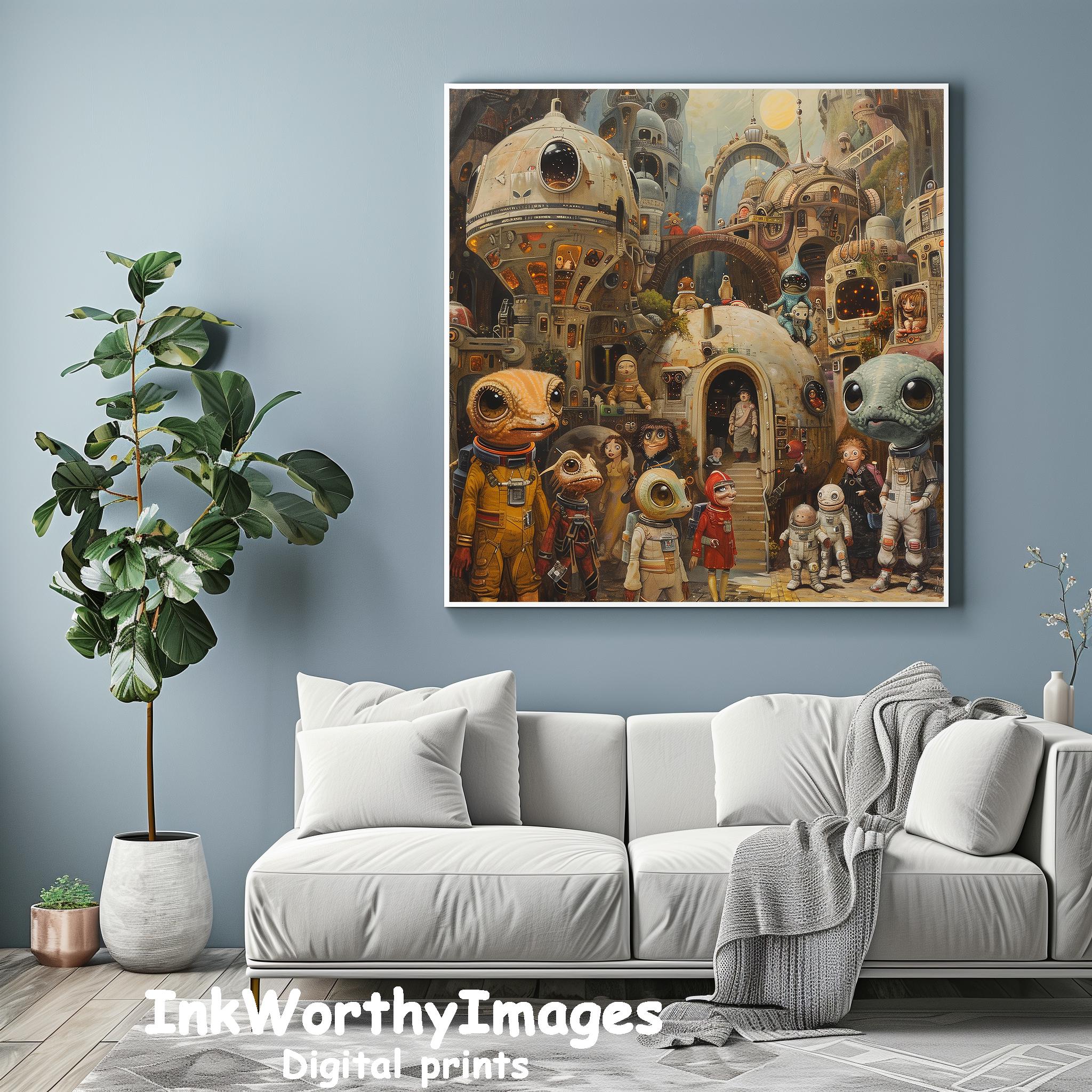 Cosmic Digital Art Bundle Printable Wall Art Nature Wildlife and ...