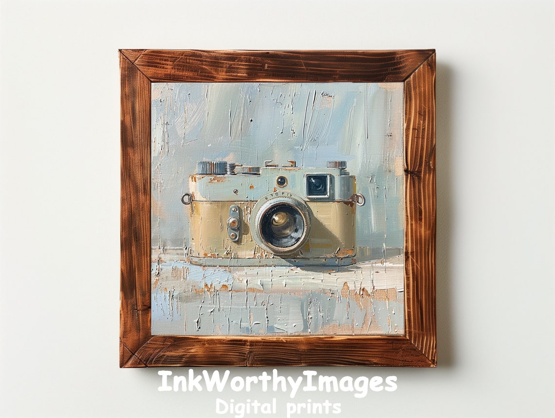 Vintage Camera Art Print | Retro Photography Decor | Classic Camera ...