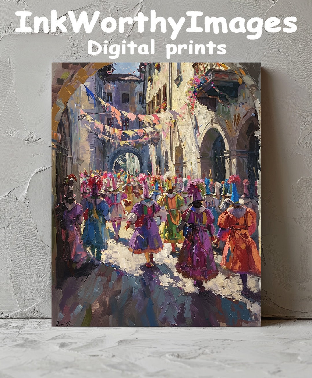 Colorful Festival Parade | Digital Download | Printable Wall Art | Home ...