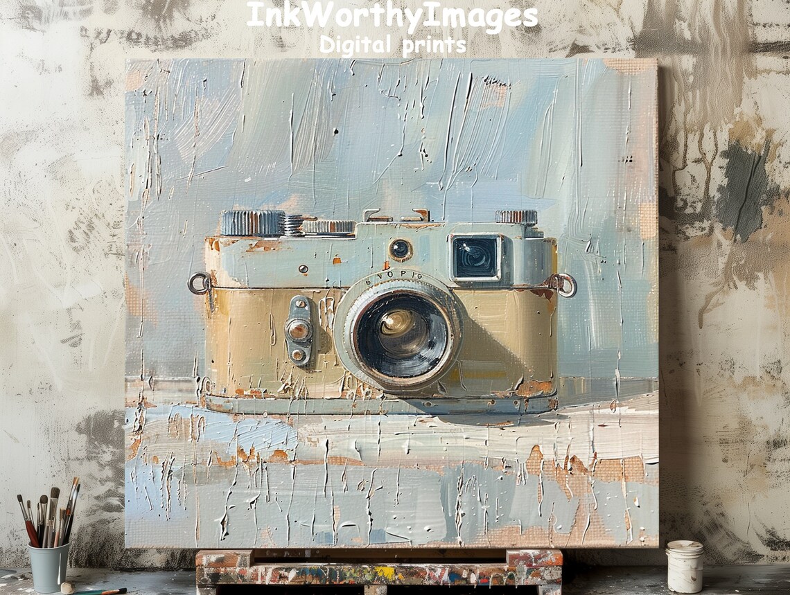 Vintage Camera Art Print | Retro Photography Decor | Classic Camera ...