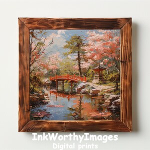 Sakura Serene Japanese Zen Garden | Tranquil Cherry Blossom Art ...