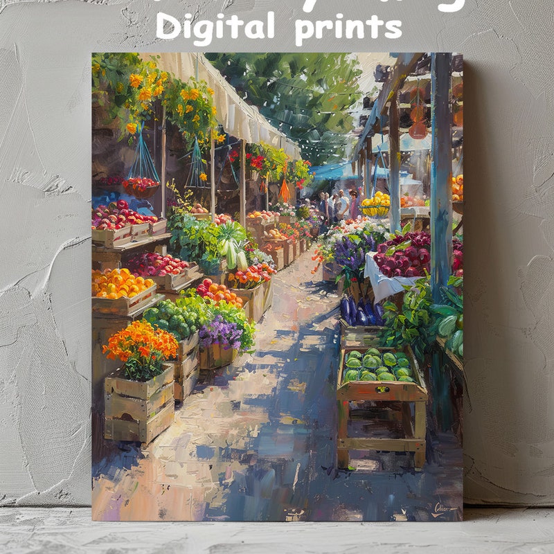 Farmers Market Print - Etsy