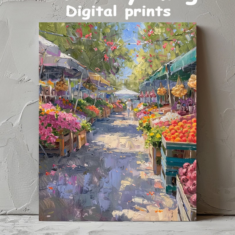 Farmers Market Print - Etsy