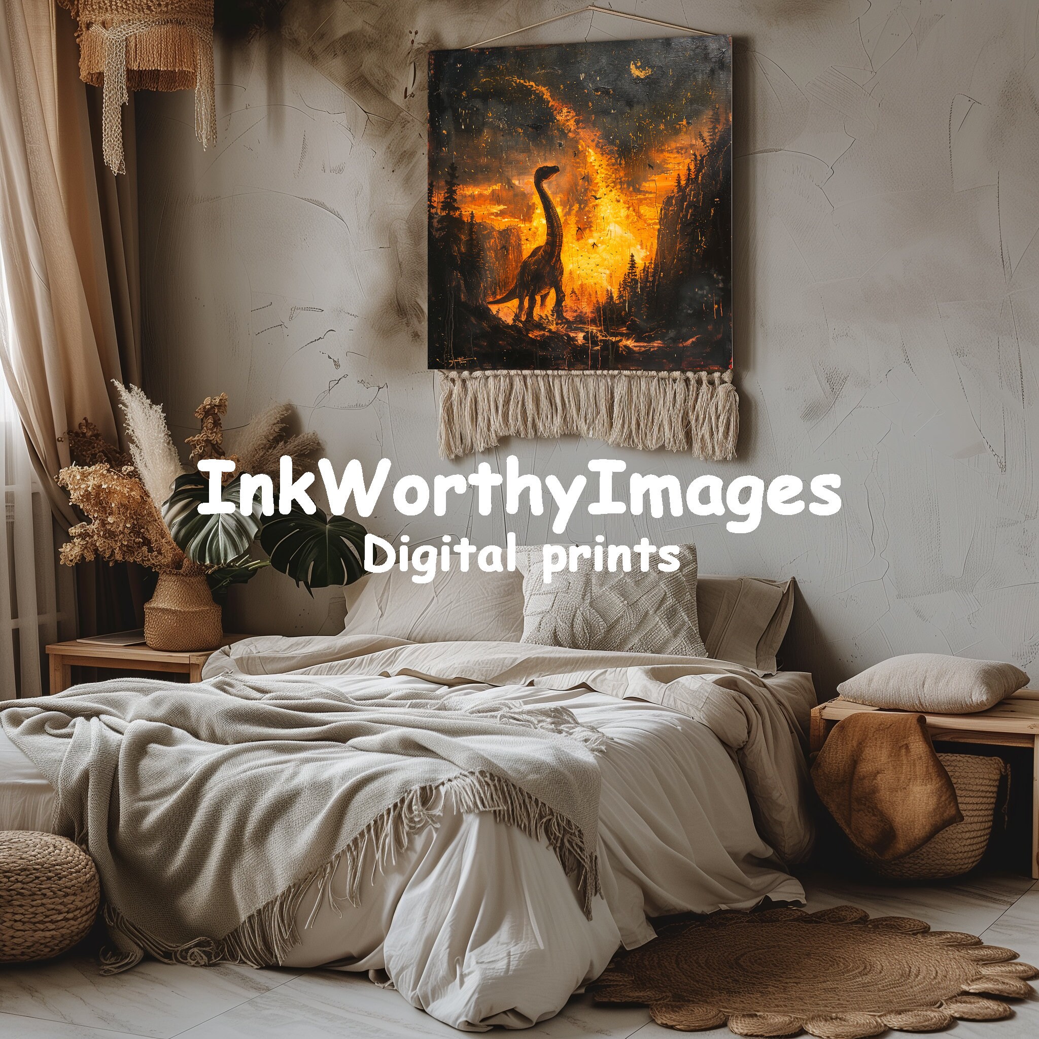 Dinosaur Extinction Event | Dramatic Prehistoric Scene | Jurassic Wall ...