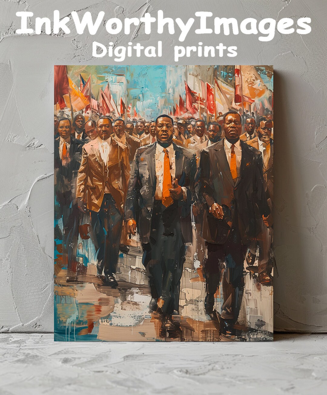 Civil Rights March | Historical Movement Art | Inspirational Wall Decor ...