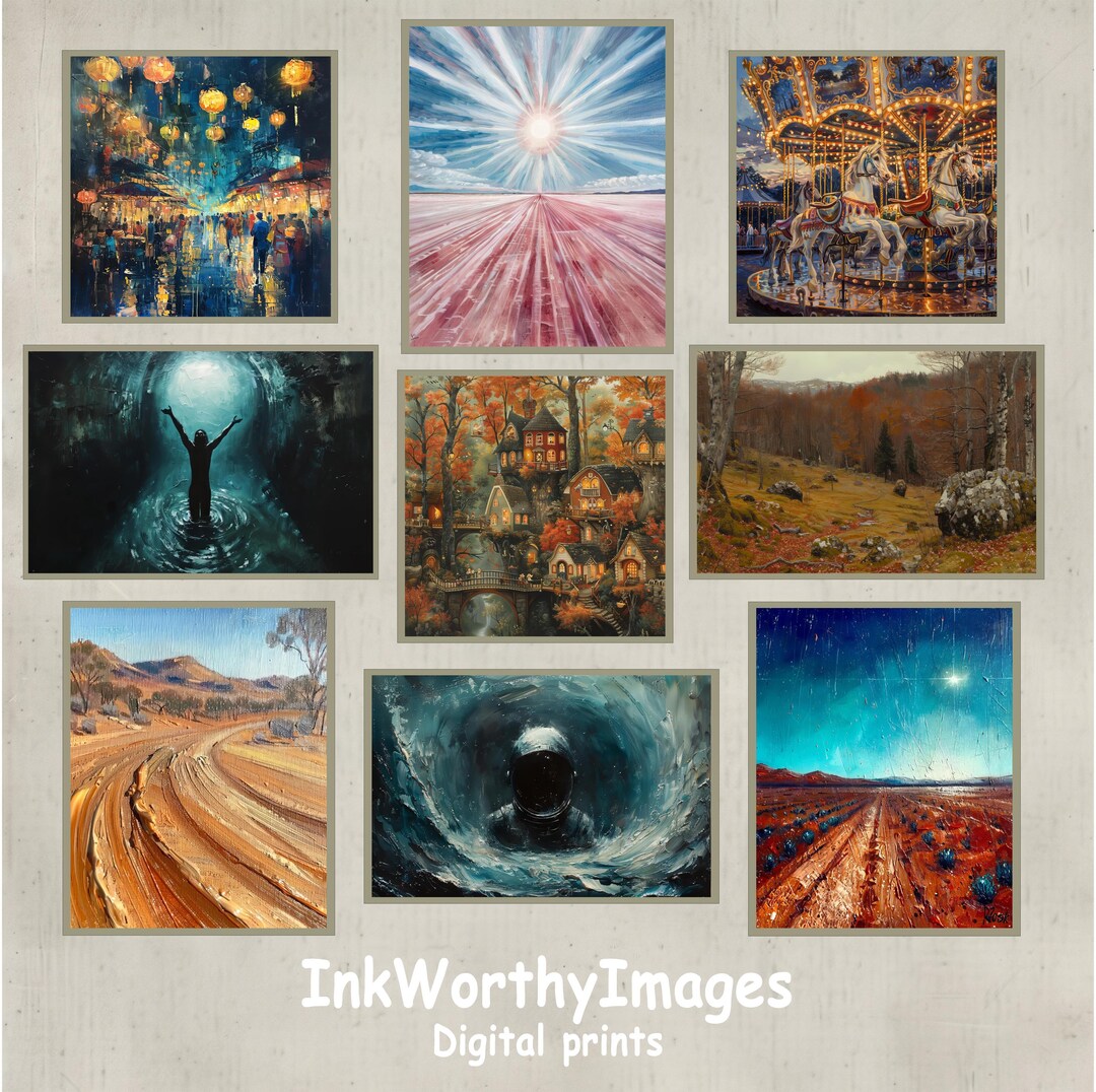 Enchanted Realms Digital Art Bundle | Magical | Whimsical Landscapes ...