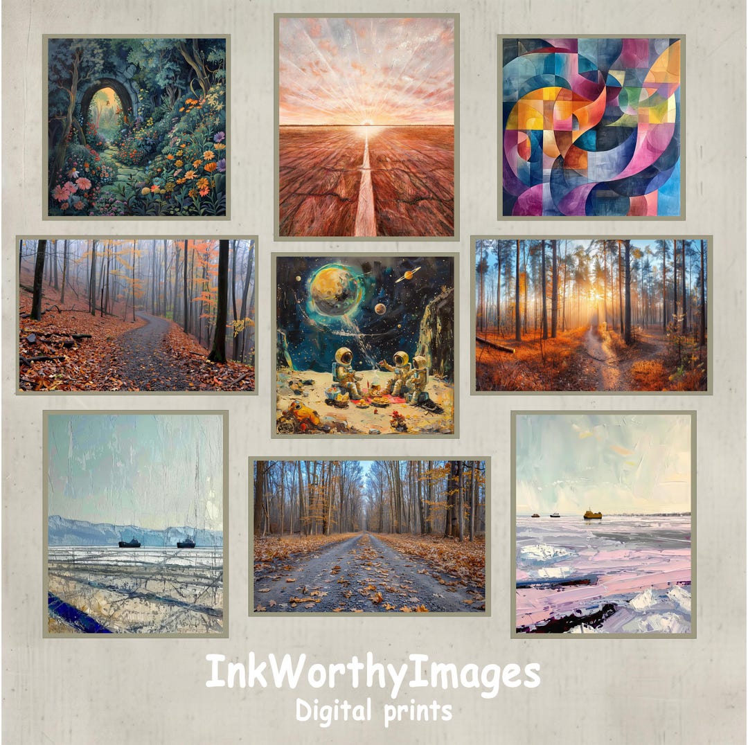Nature Journey Digital Art Bundle | Abstract | Scenic Landscapes ...