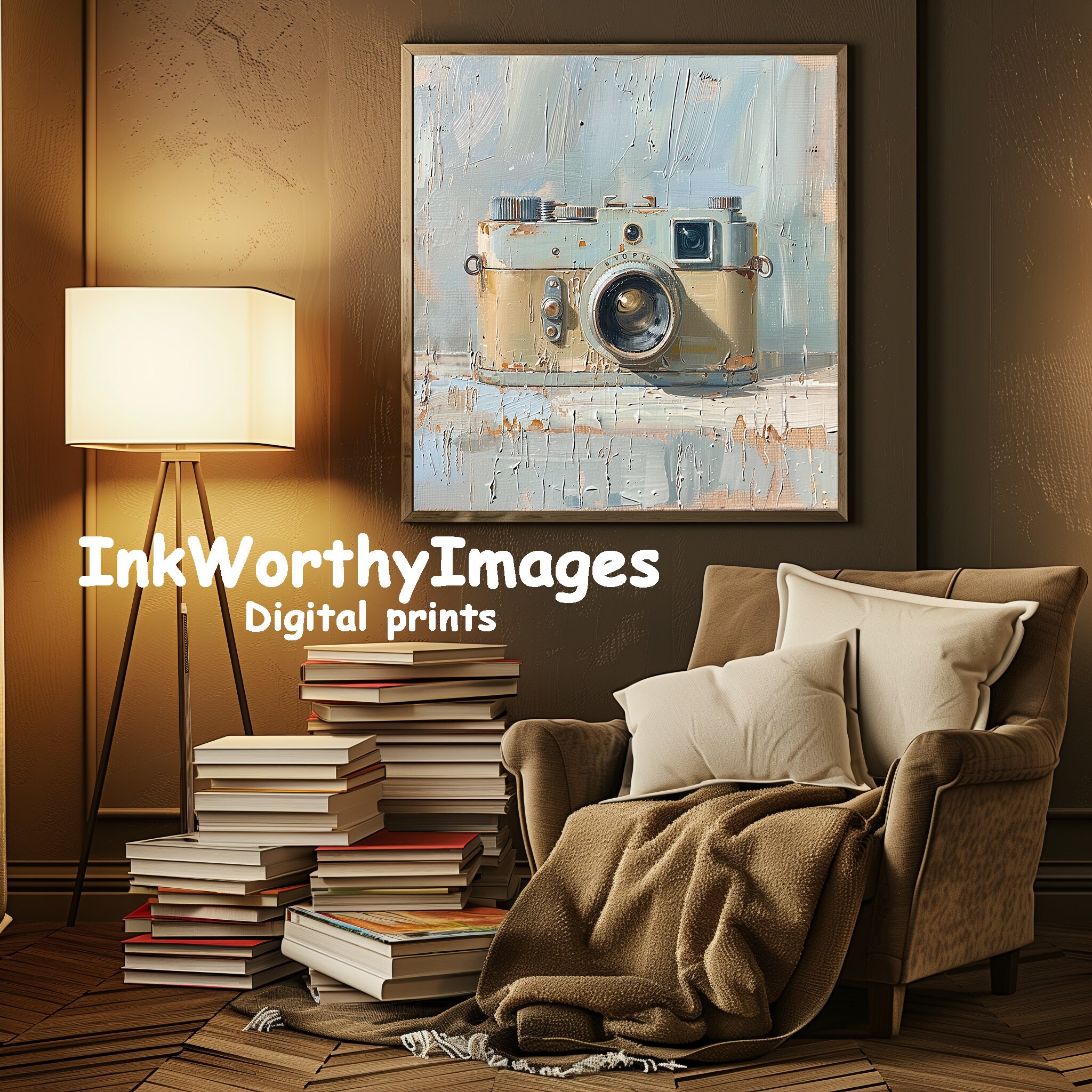 Vintage Camera Art Print | Retro Photography Decor | Classic Camera ...