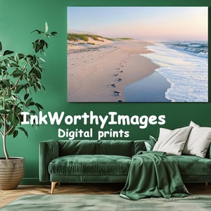 Calm Morning Beach | Digital Download | Coastal Wall Art | Serene Beach ...
