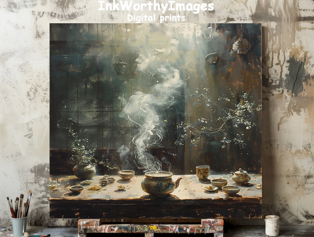 Mystical Tea Ceremony Art Print: Zen Still Life (digital Download) - Etsy