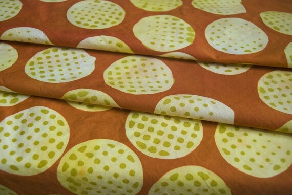 Items similar to Mashed Circles Hand Dyed Fabric on Etsy
