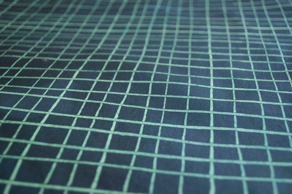 Skinny Stripe Grids Hand Dyed and Patterned Cotton Fabric - Etsy
