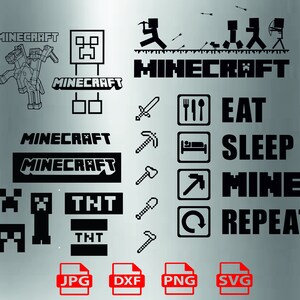 Minecraft svg - Etsy