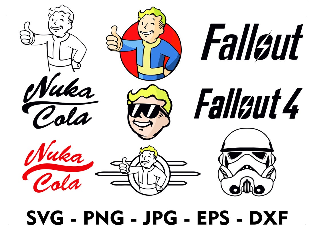 Fallout Designs Fallout Svg, Outline & Silhouette Files SVG, Power ...