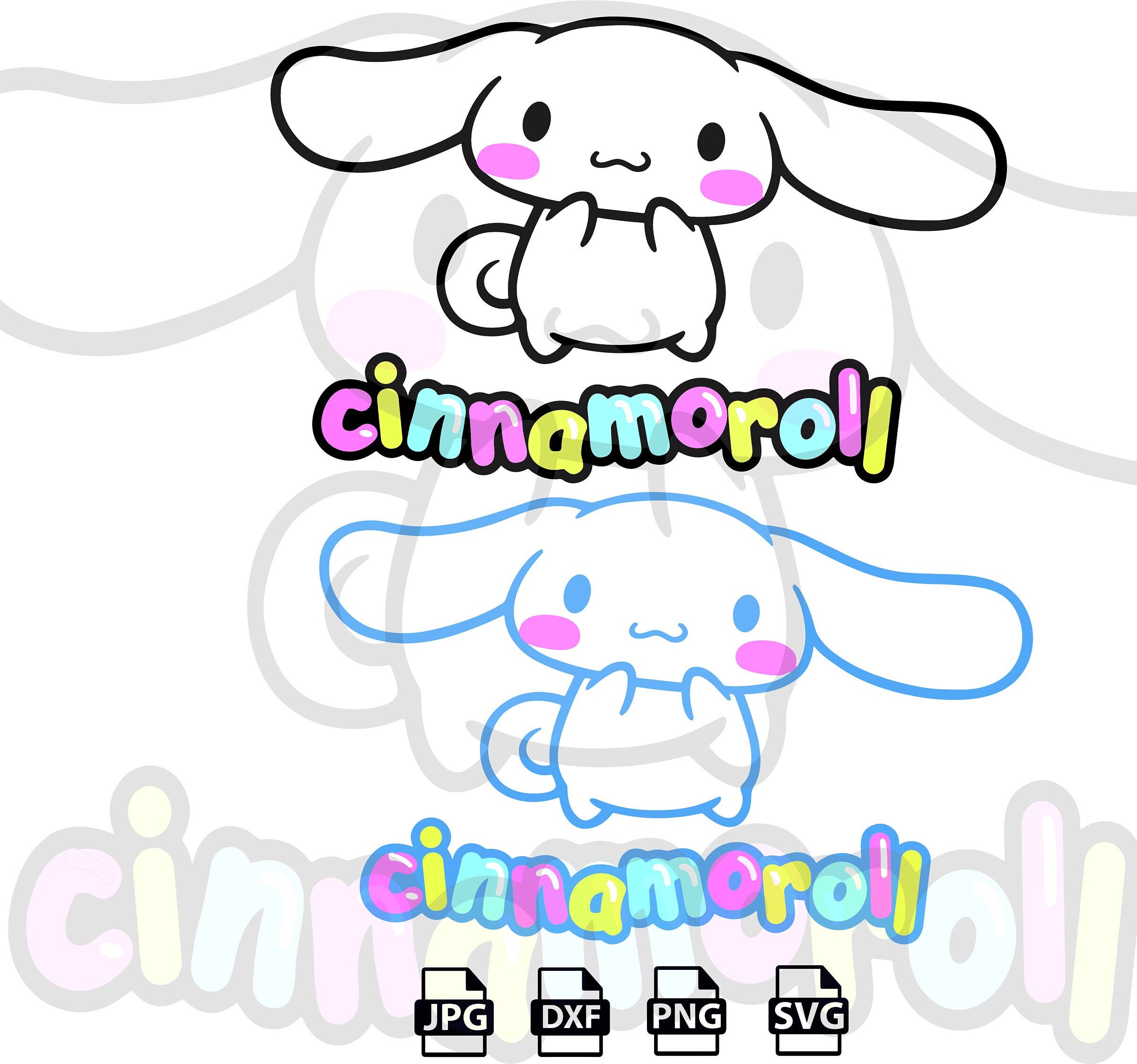 Kawaii Cinna Bunny SVG, Kawaii Cinna Bunny PNG, Kawaii Anime, Roll ...