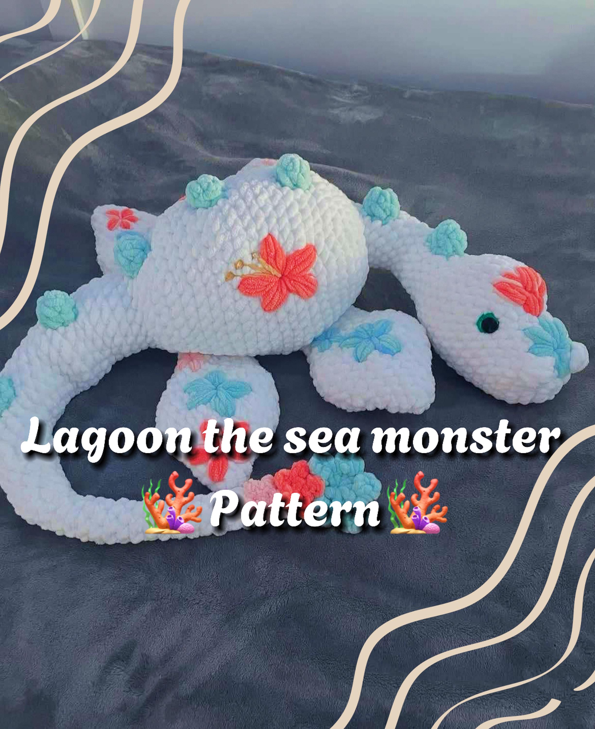 Lagoon the Sea Monster Crochet Pattern, PDF Pattern, Make Your Own Sea ...