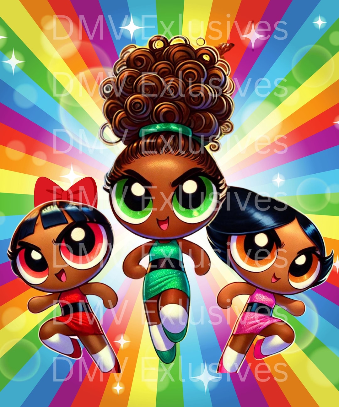 Black Powerpuff Girls - Fanart - Etsy