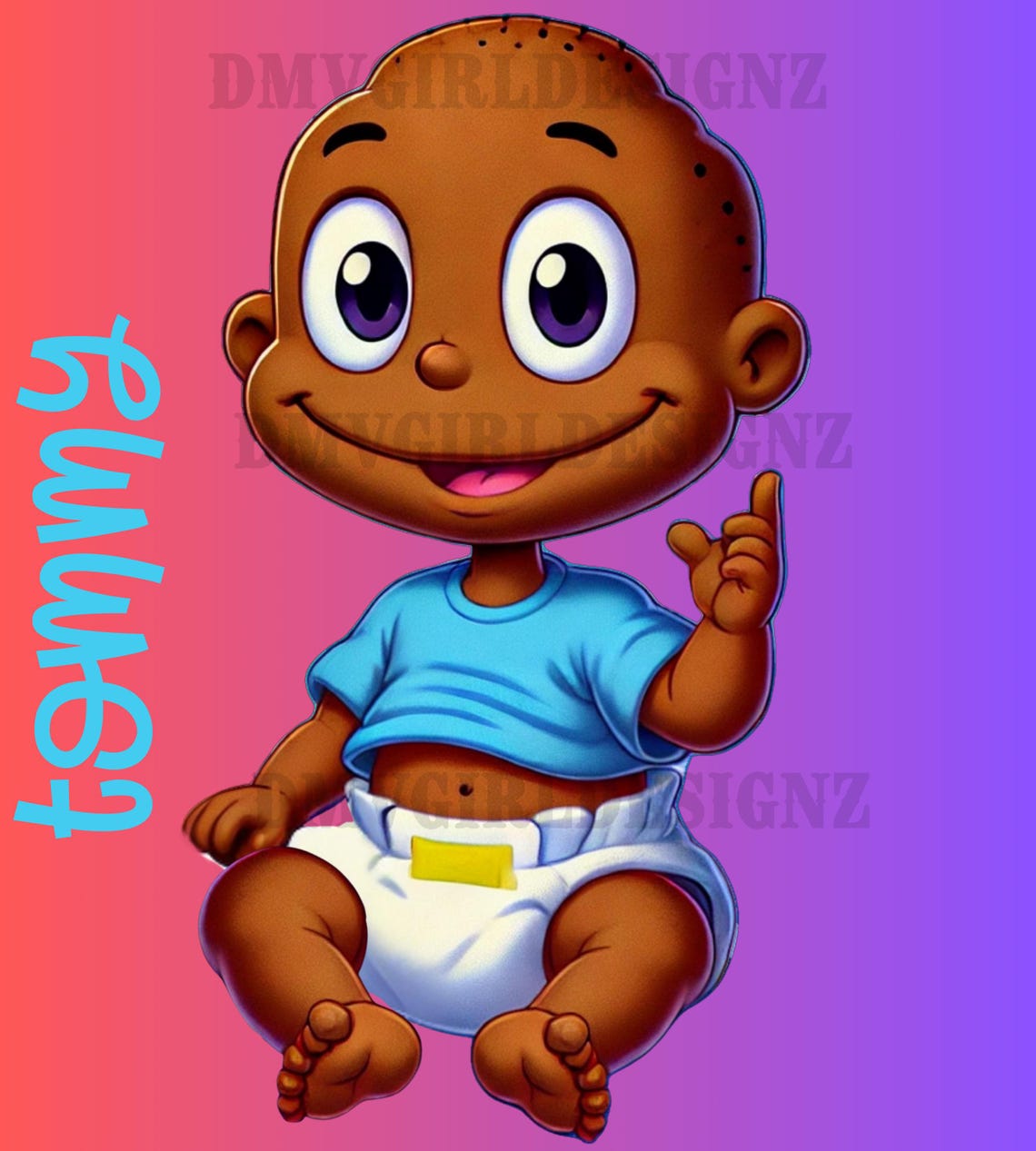 African American Rugrats Fan Art: Transparent Digital Bundle (digital ...