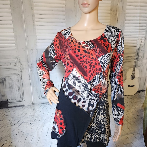 Patchwork Tunic - Etsy